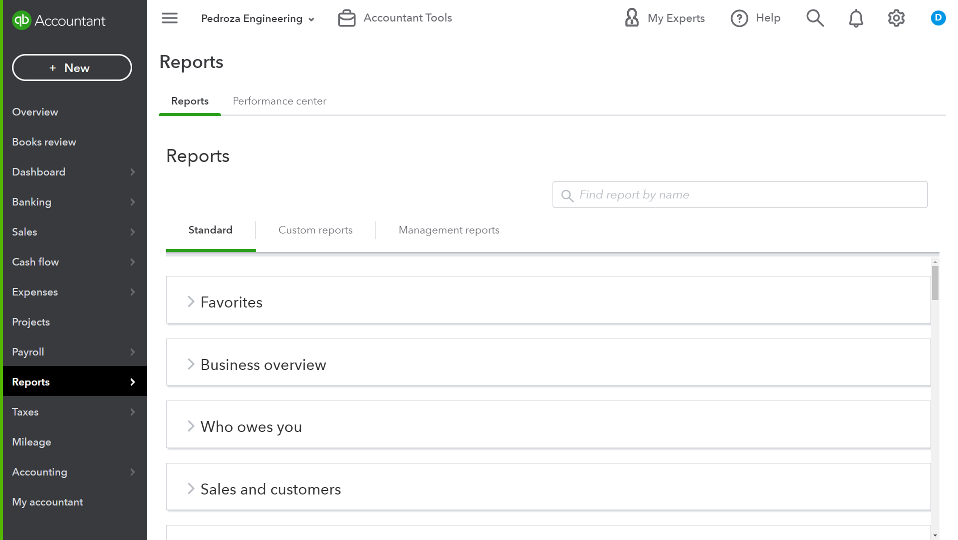 Customize reports – Online Bookkeeping